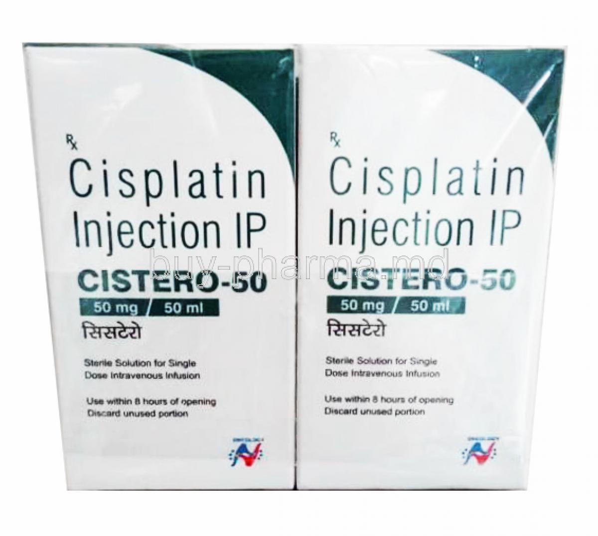 Buy Cisplatin (Generic Platinol) 5'S 10mg 50mg Injection